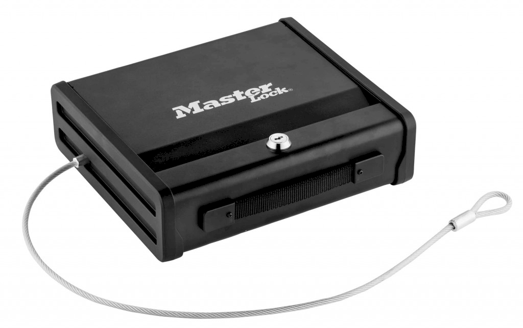 COFFRE FORT MASTER LOCK COMPACT À CLEF AVEC CÂBLE DE FIXATION ...