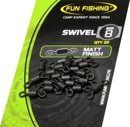 EMERILLON CARPE FUN FISHING SWIVELS TAILLE 8| Armurerie Beau Repaire