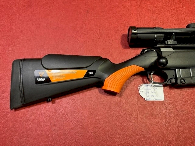 PACK CARABINE TIKKA T3x WILD BOAR CAL 308 WIN AVEC LUNETTE STEINER ...