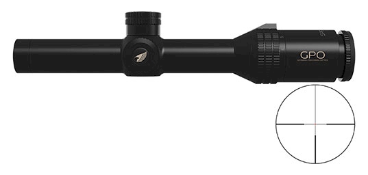 Lunette GPO Spectra 1-6x24 – Réticule G4 IL SFP, Fibre Optique