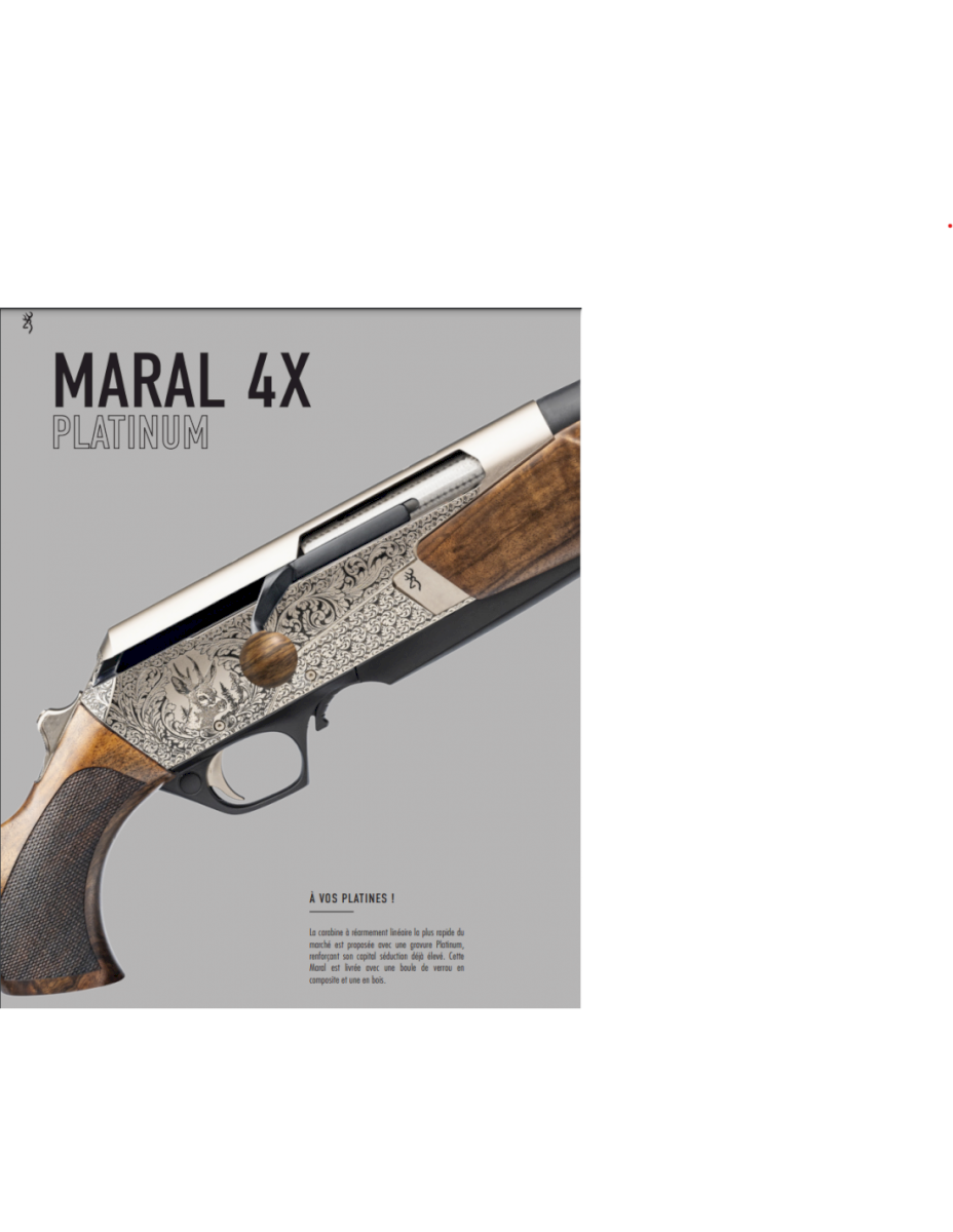 Browning Maral 4X Platinum Edition Limitée cal. 300wm Bois Bavarian grade 3| Armurerie Beau Repaire