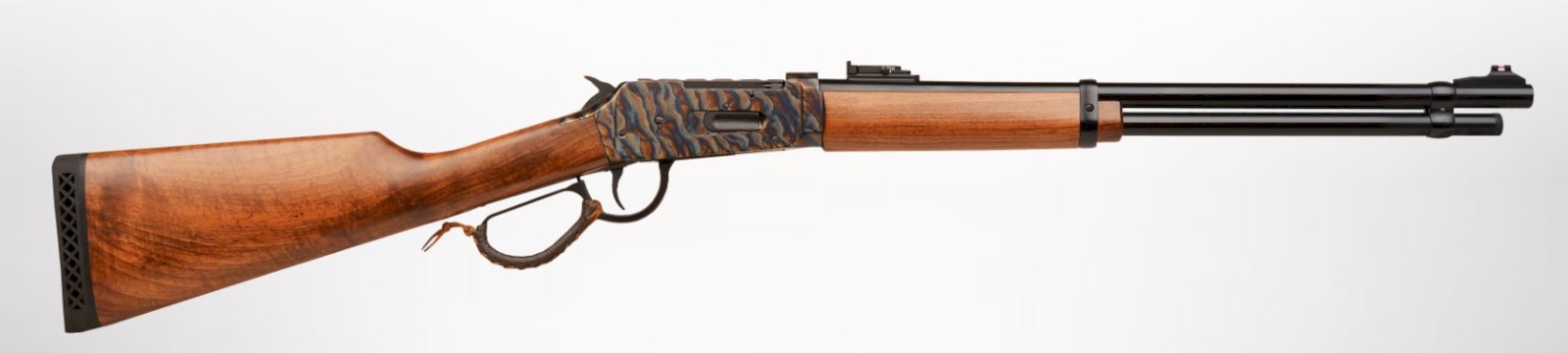 carabine lever action Hugtek LVRSCC cal.357 mag bois et boitier jaspé ...