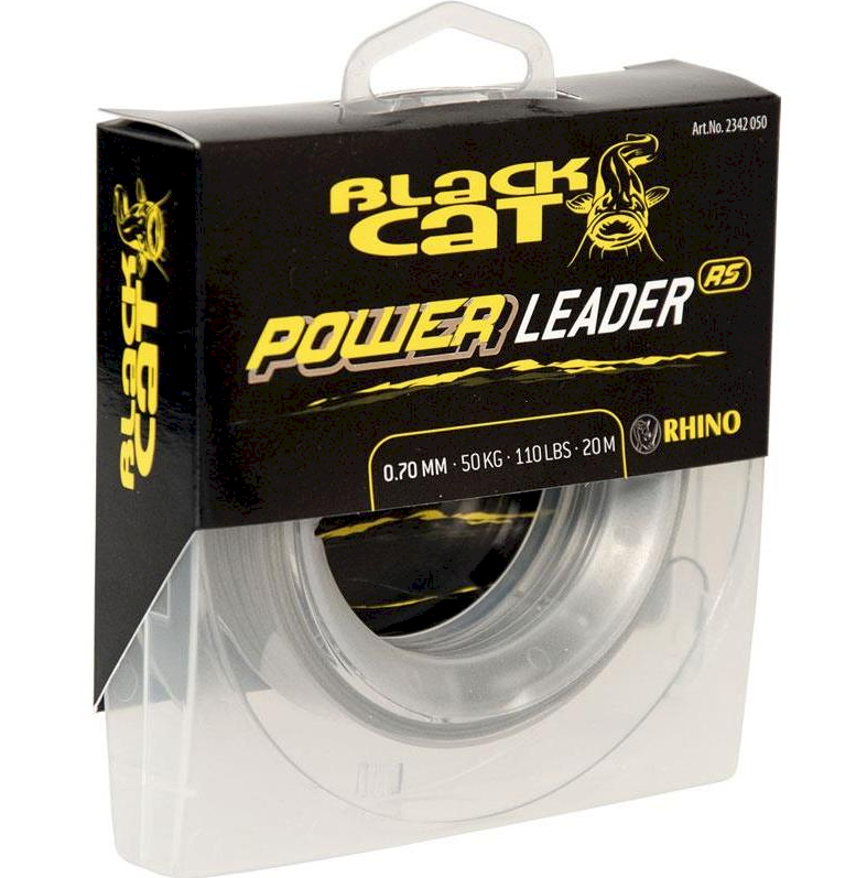 Bas de Ligne Silure Black Cat Power Leader | Tresse Ultra-Robuste
