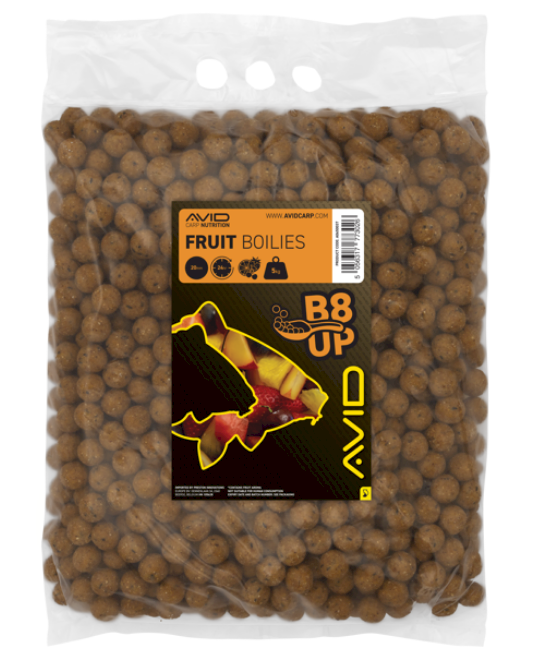 Bouillettes Avid Carp B8-Up fruit 20mm – Sac 5kg | Amorçage Carpe