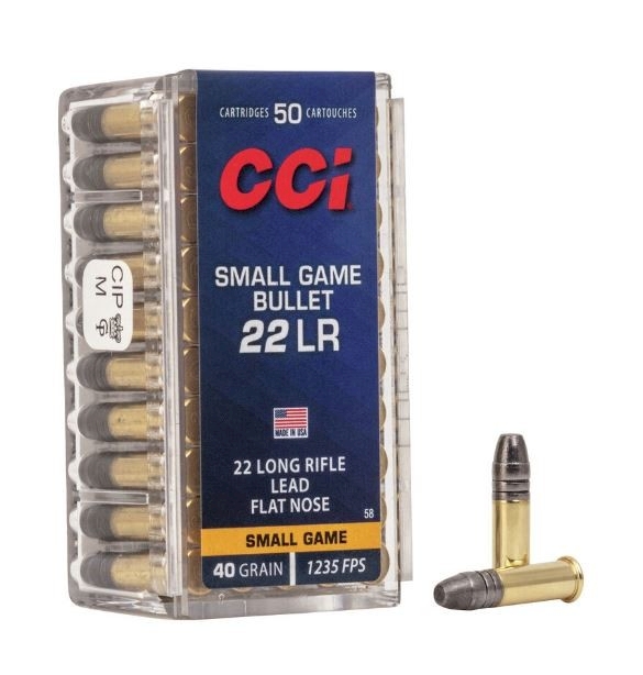 Munitions CCI 22lr Small Game Bullet| Armurerie Beau Repaire
